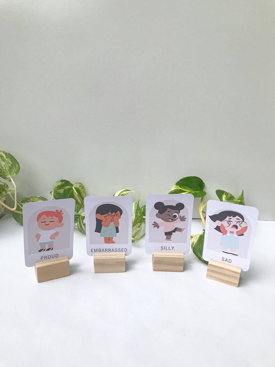 16 Children's Emotions Flashcards Printable, Kids Feelings Cards ...