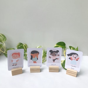 16 Children's Emotions Flashcards Printable, Kids Feelings Cards ...