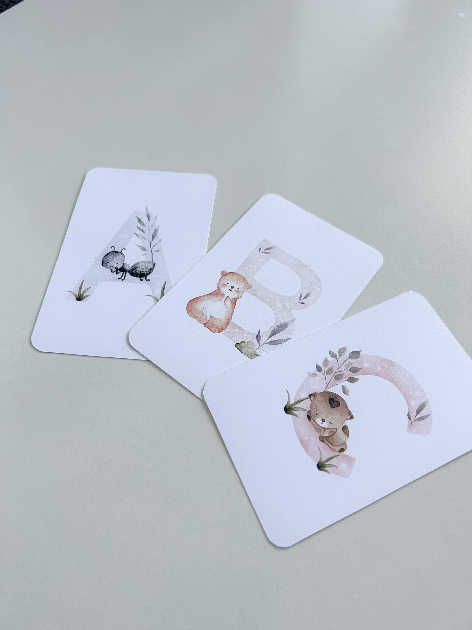 A-Z Animal Alphabet Cards Printable, Cute Animals, Woodlands Theme Abc ...