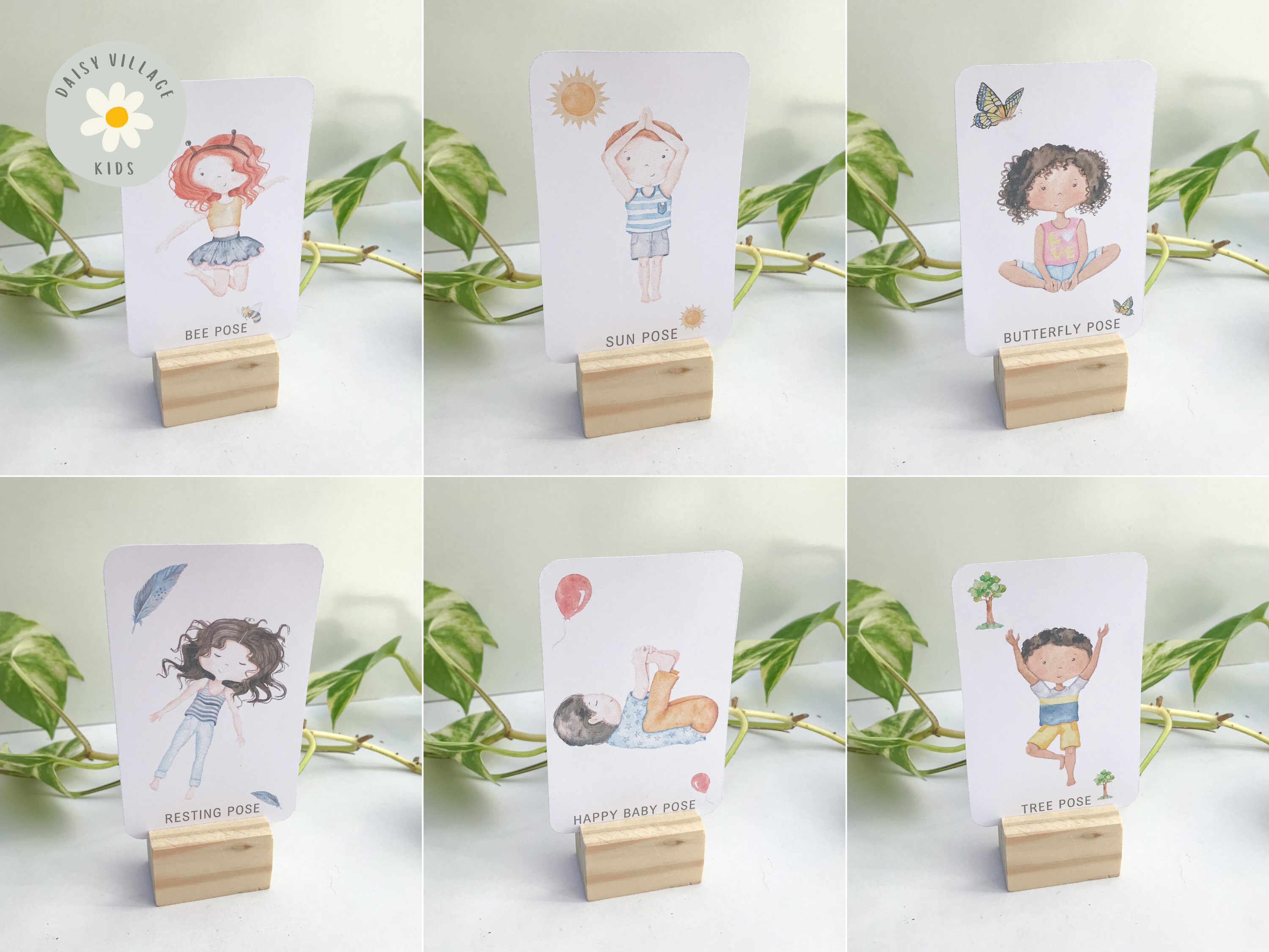 Yoga Cards for Children: 12 Printable Flashcards (digital Download) - Etsy