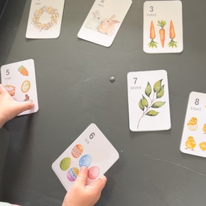 1-10 Easter Number Flashcards Watercolour Printable, Learn to Count for ...