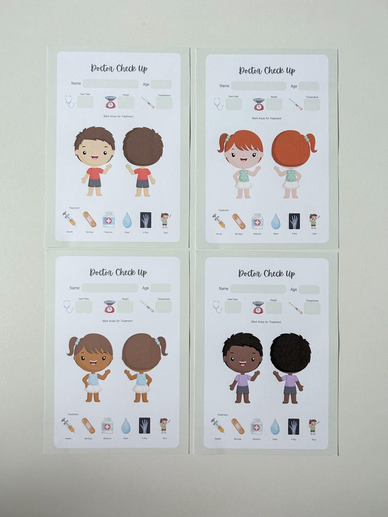 Doctor Check up Dramatic Play Printable, Hospital Play, Doctor, Nurse ...