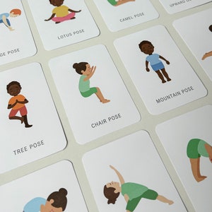 19 Children's Yoga Cards Printable, Kids Movement for Mindfulness ...