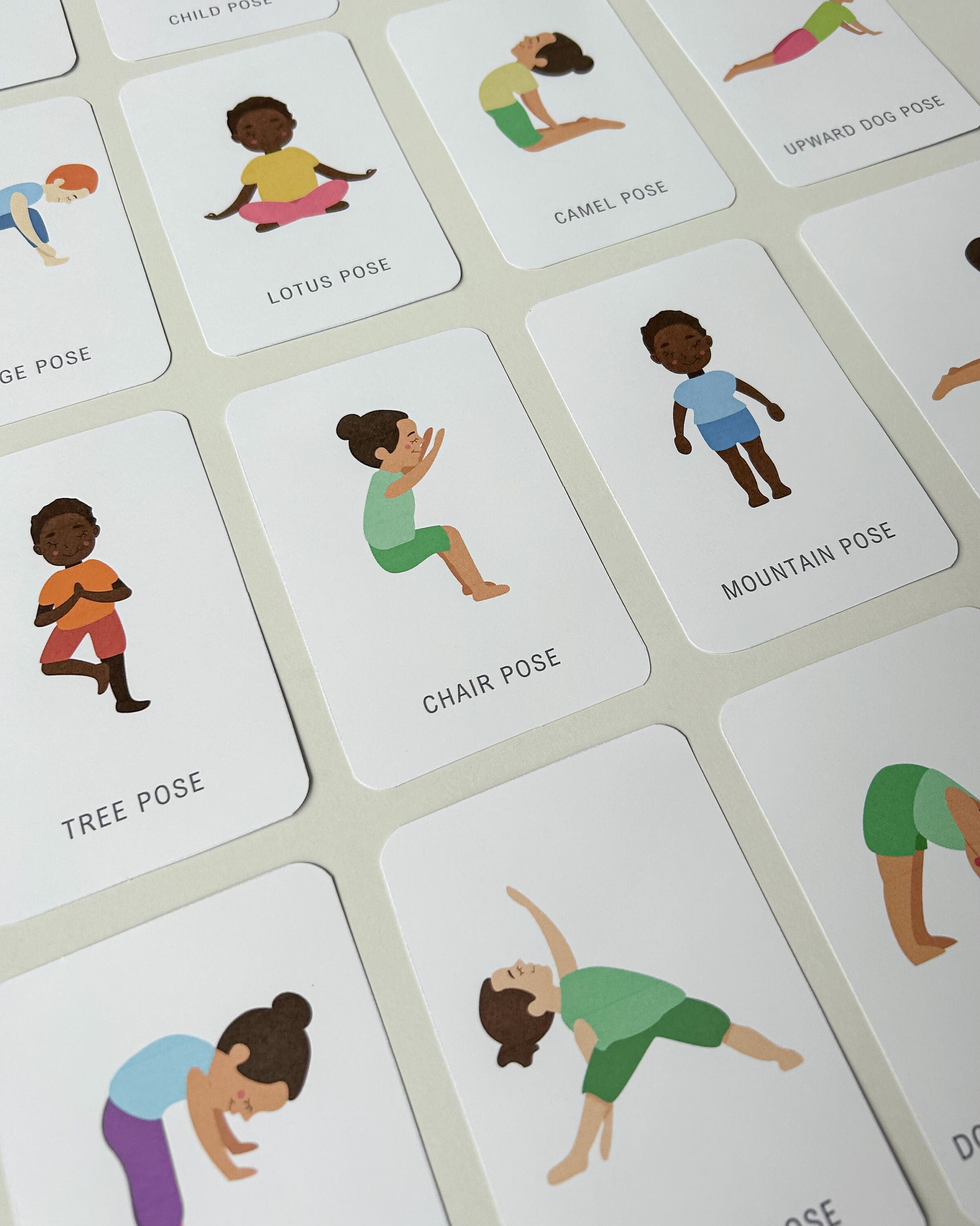 19 Children's Yoga Cards Printable, Kids Movement for Mindfulness ...