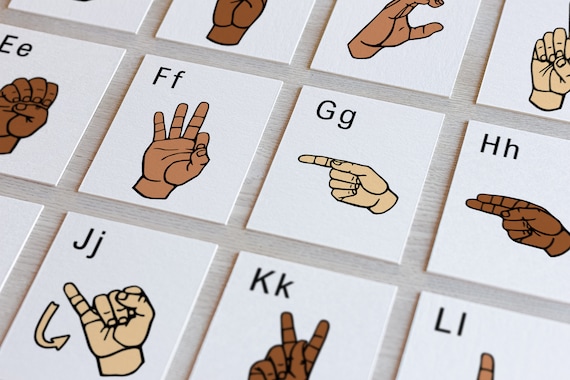 Printable Asl Alphabet Flashcards