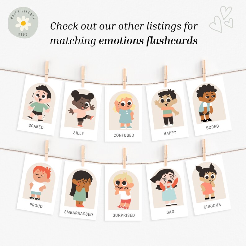 Children's Emotions Poster Printable, Kids Feelings Chart, Emotional ...