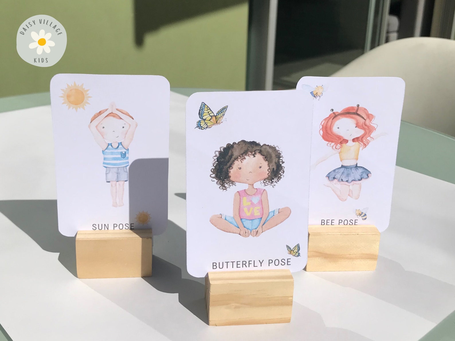 12 Children's Yoga Cards Printable, Kids Movement for Mindfulness ...