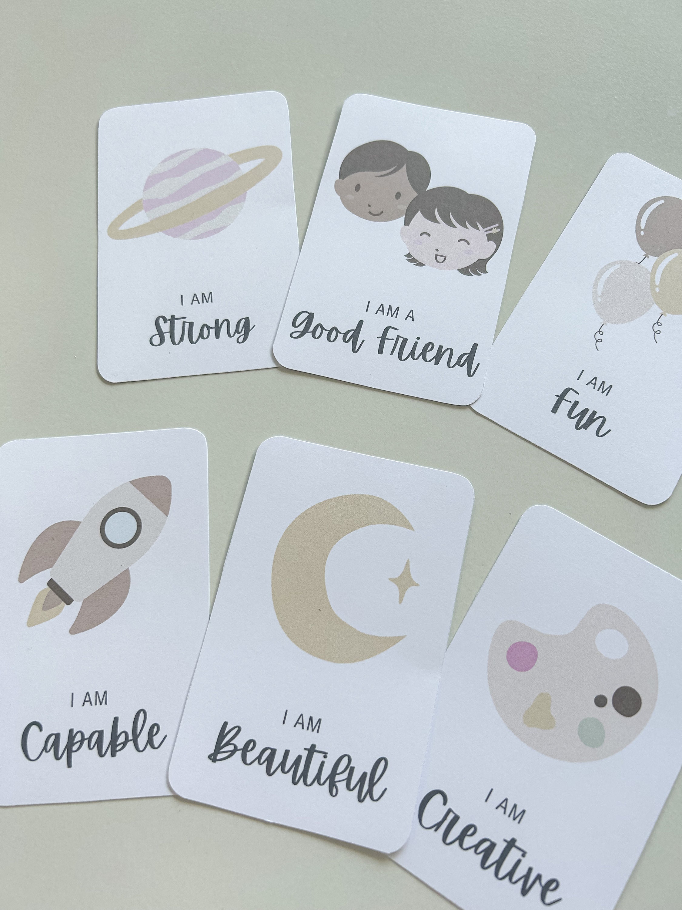 Toddler Affirmation Cards Printable, Positive Mindset for Kids, Daily ...