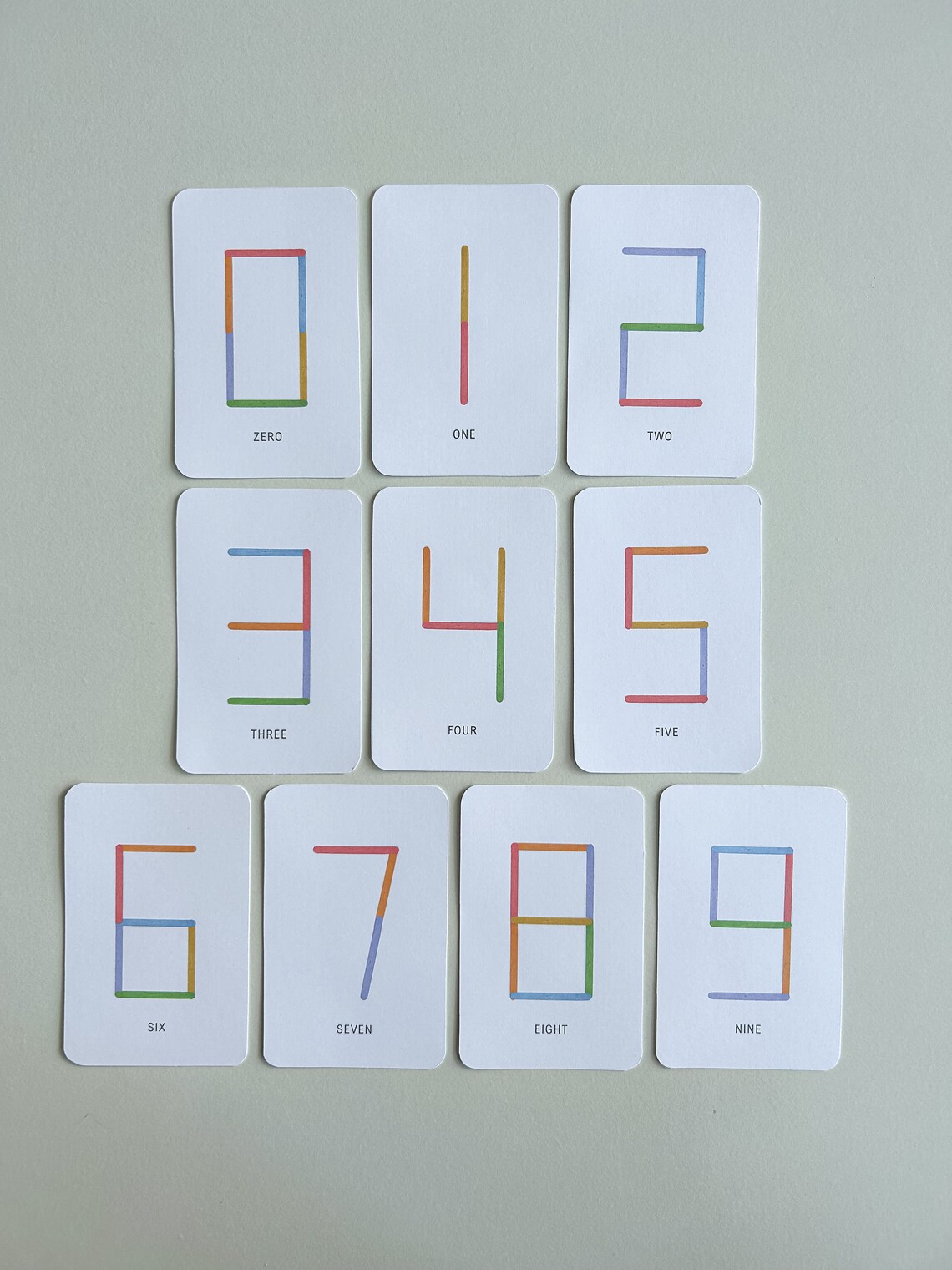 0-9 Popsicle Stick Number Cards Printable, Paddle Pop Stick Activity ...