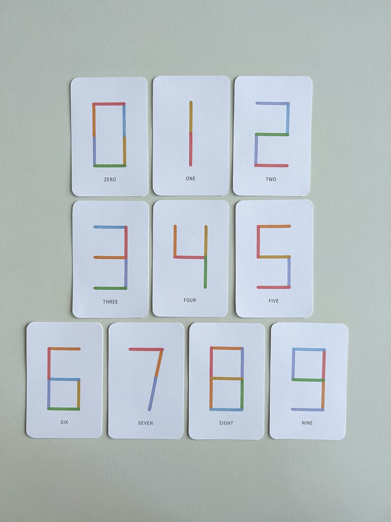 0-9 Popsicle Stick Number Cards Printable, Paddle Pop Stick Activity ...
