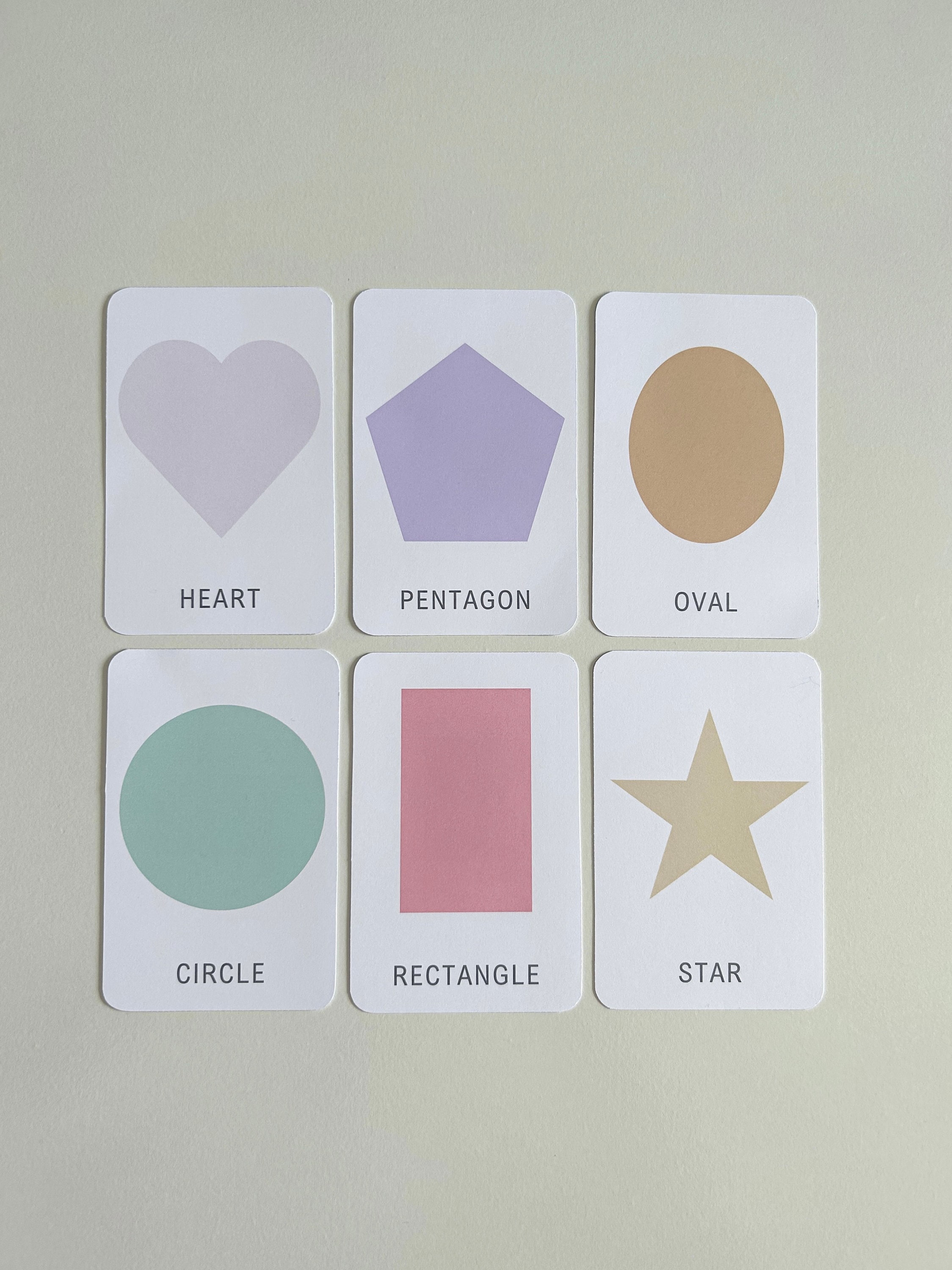 15 Shape Flashcards Printable, Kids Shape Recognition Cards, Children's ...