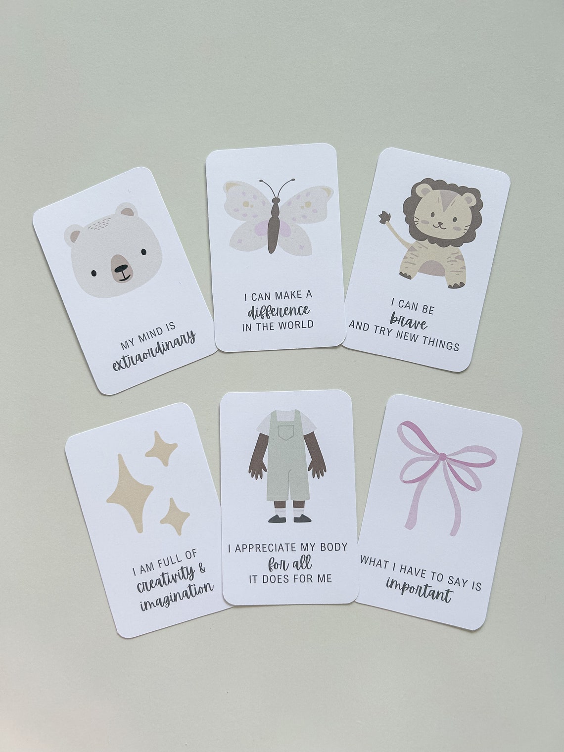 Childrens Affirmation Cards Printable, Positive Mindset for Kids, Daily ...