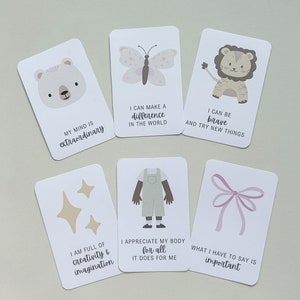 Children’s Affirmation Cards Printable, Positive Mindset for Kids ...