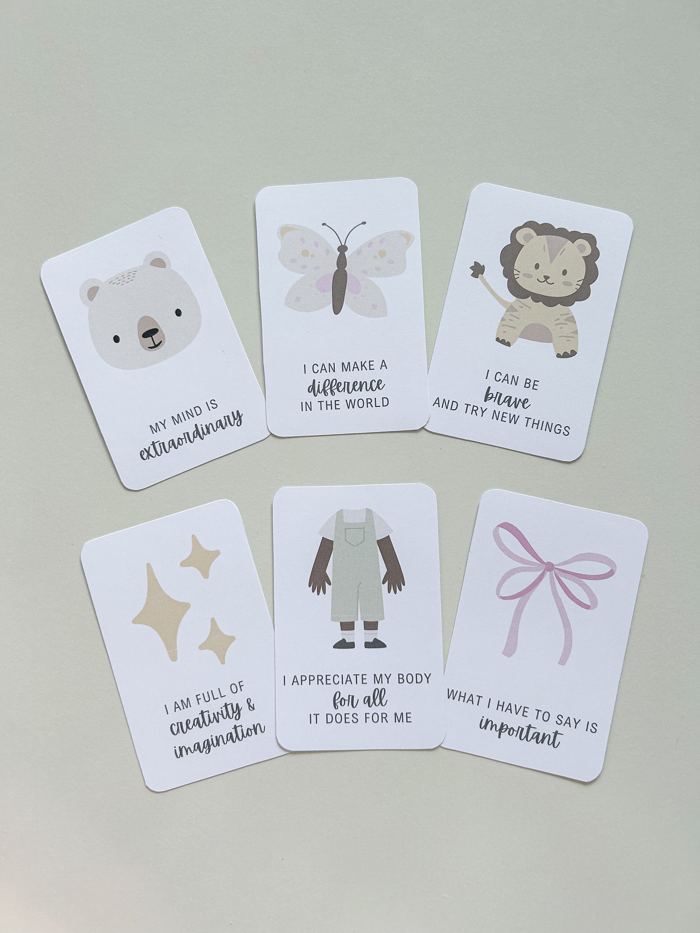 Children’s Affirmation Cards Printable, Positive Mindset for Kids ...