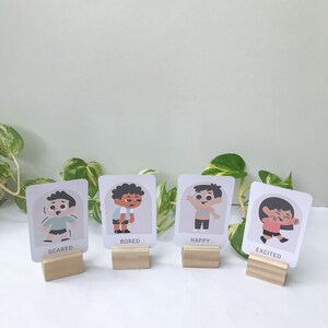 16 Children's Emotions Flashcards Printable, Kids Feelings Cards ...