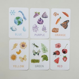 11 Children’s Nature Colour Flashcards Printable, Kids Learn Colour ...