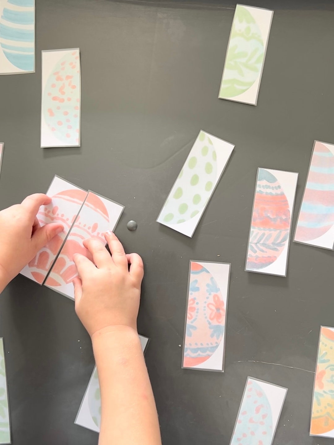 15 Easter Egg Pattern Matching Cards Watercolour Printable, Easter ...