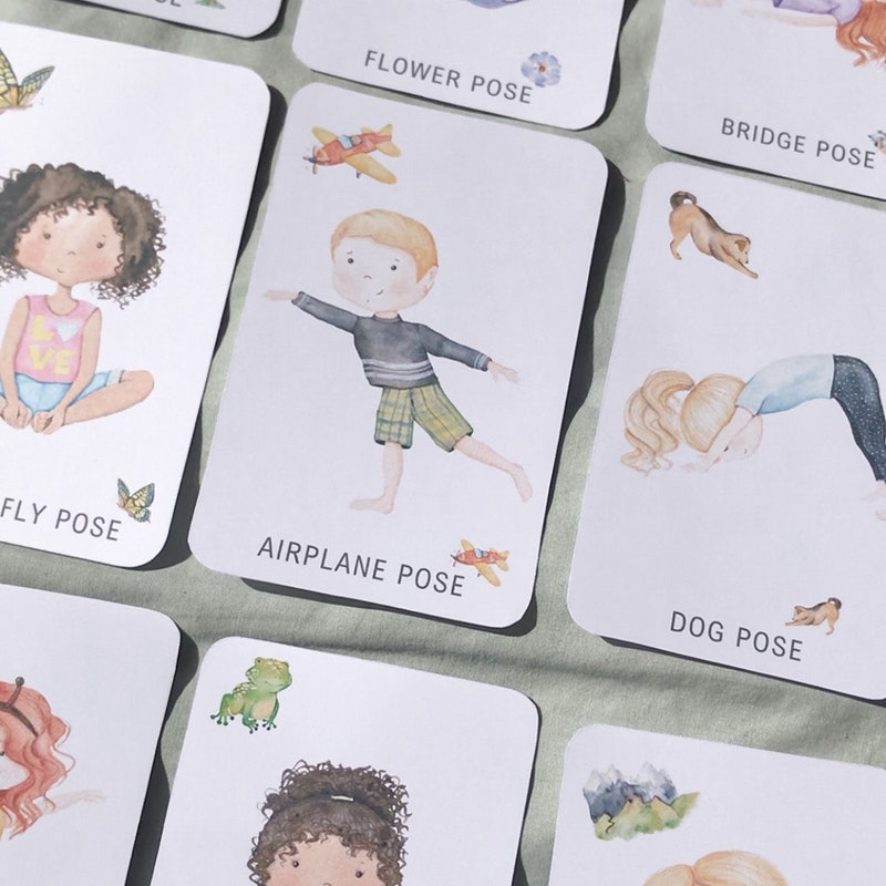 Yoga Cards for Kids - Etsy