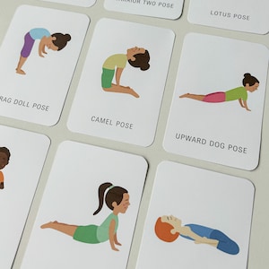 19 Children's Yoga Cards Printable, Kids Movement for Mindfulness ...