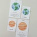 10 Solar System Flashcards Printable, Space, Planets, Children's ...