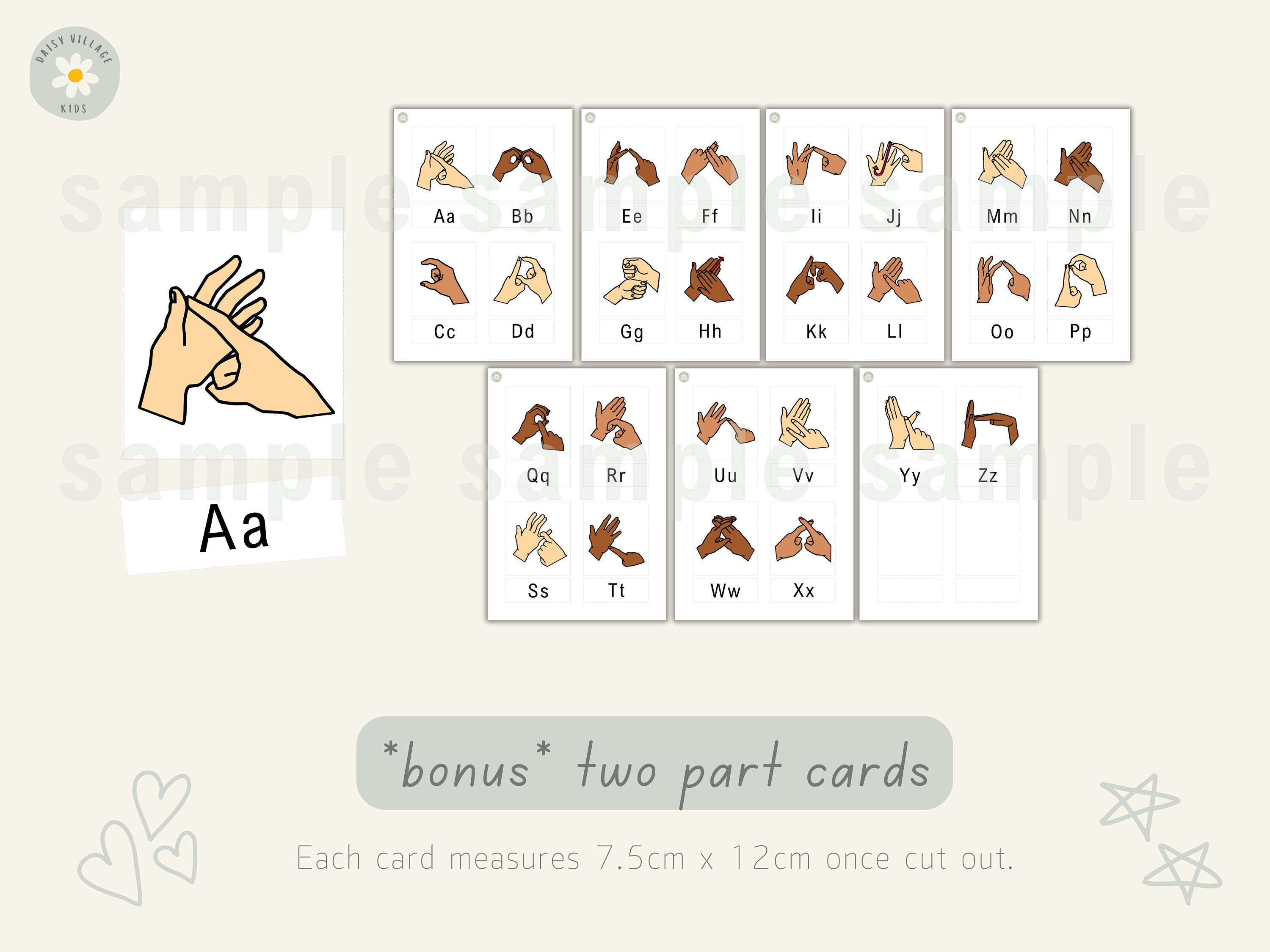 AUSLAN Alphabet Flashcards Printable Learn Australian Sign - Etsy Australia