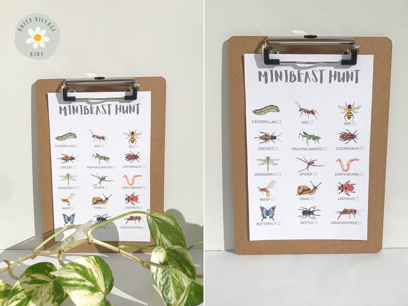 Children's Minibeast Hunt Printable, Kids Bug Hunt, Nature Exploration ...