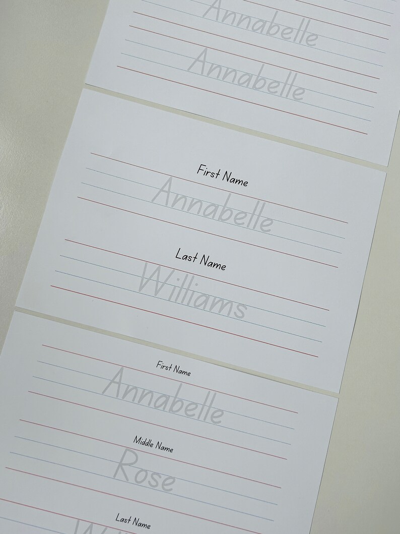 Name Tracing Template Printable, EDIT IN CANVA, Early Writing ...