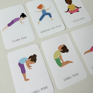 19 Children's Yoga Cards Printable, Kids Movement for Mindfulness ...