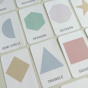 15 Shape Flashcards Printable, Kids Shape Recognition Cards, Children's ...