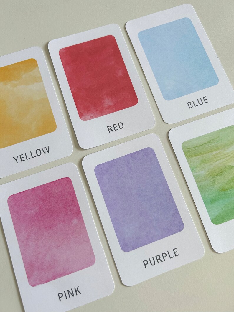 11 Children's Colour Flashcards Printable, Kids Colour Cards ...