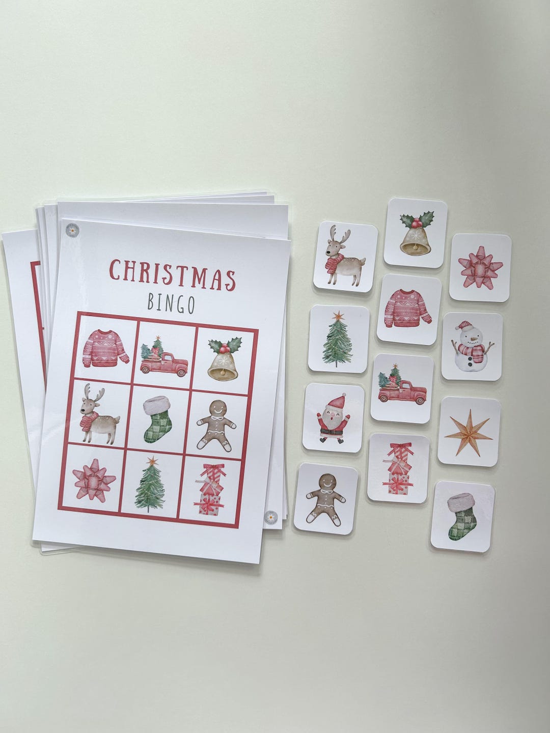 CHRISTMAS BINGO Children's Printable, Christmas Party Game, Holiday ...