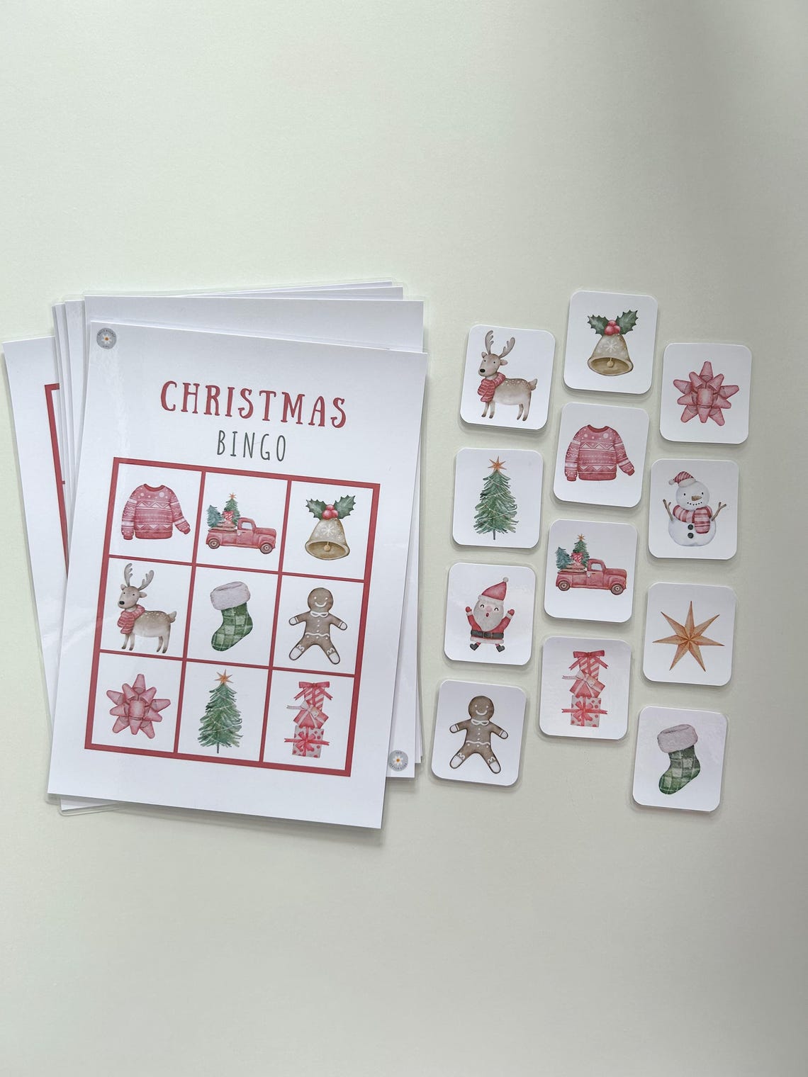 CHRISTMAS BINGO Children's Printable, Christmas Party Game, Holiday ...