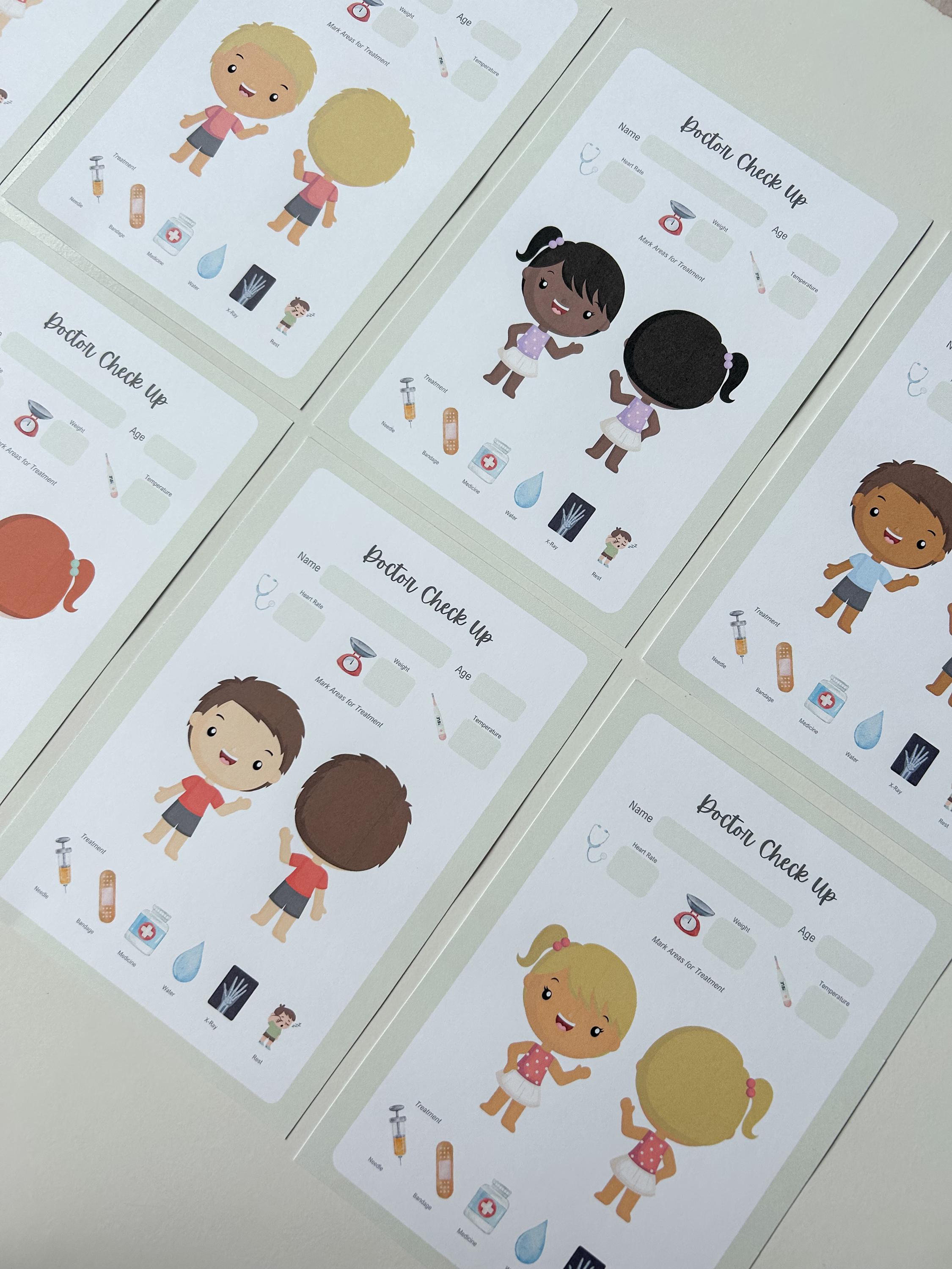 Doctor Check up Dramatic Play Printable, Hospital Play, Doctor, Nurse ...