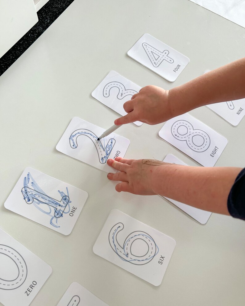 0-99 Number Tracing Cards Printable, Early Writing Skills, Numeracy ...