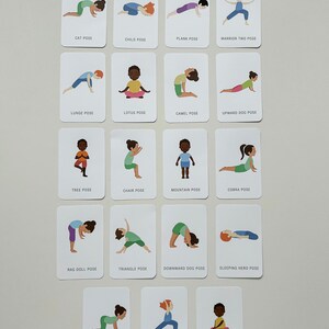 19 Children's Yoga Cards Printable, Kids Movement for Mindfulness ...