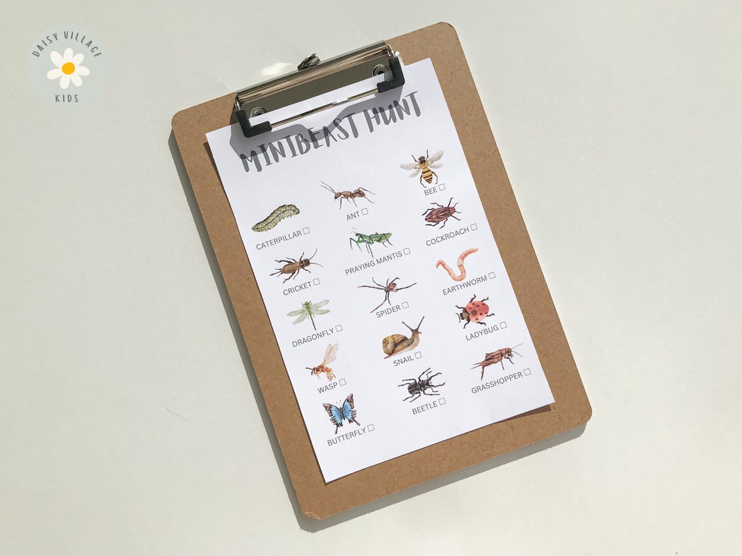Children's Minibeast Hunt Printable, Kids Bug Hunt, Nature Exploration ...