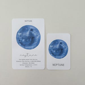 10 Solar System Flashcards Printable, Space, Planets, Children's ...