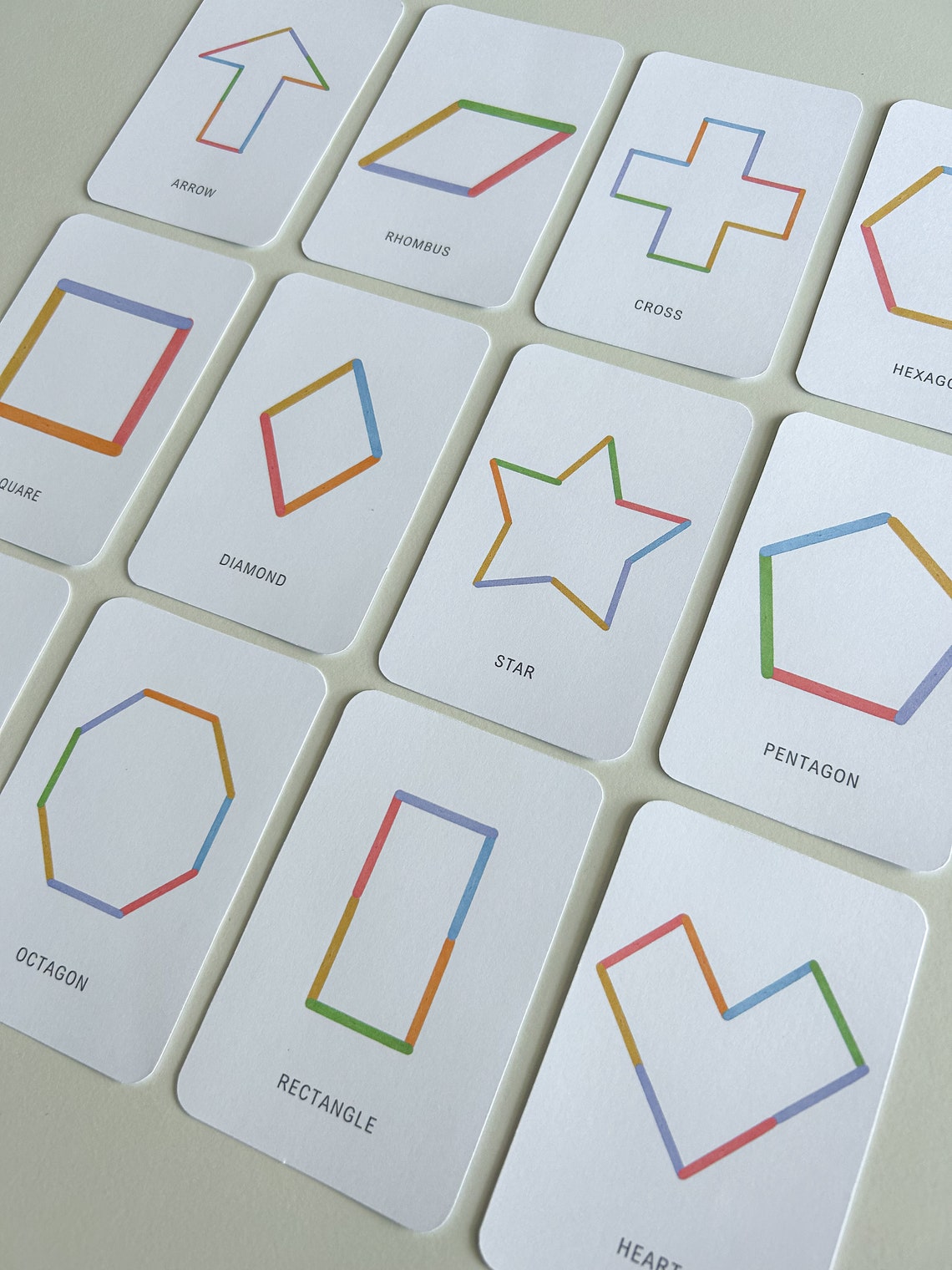 Popsicle Stick Shape Pattern Cards Printable, Paddle Pop Stick Activity ...