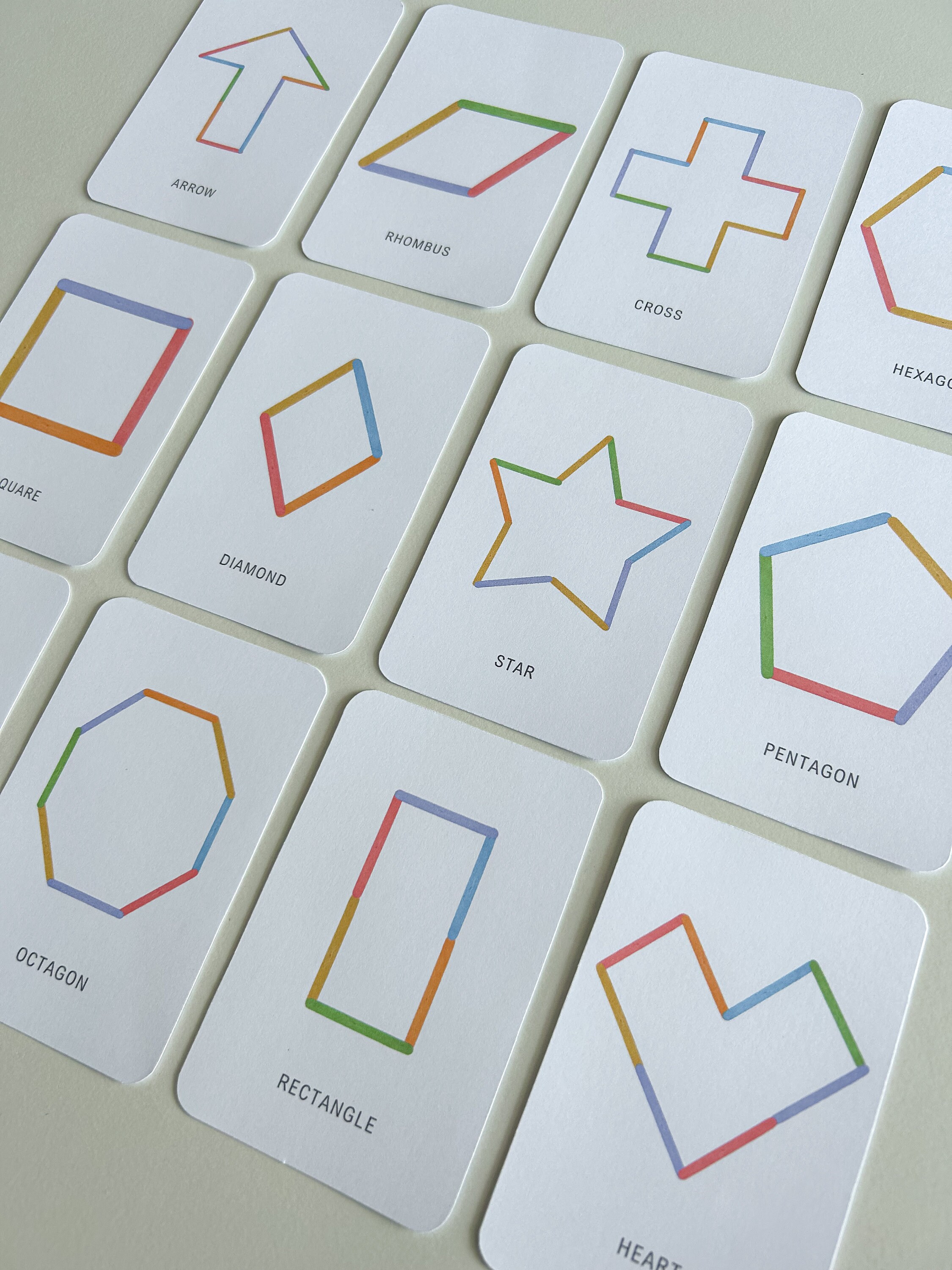 Popsicle Stick Shape Pattern Cards Printable, Paddle Pop Stick Activity ...