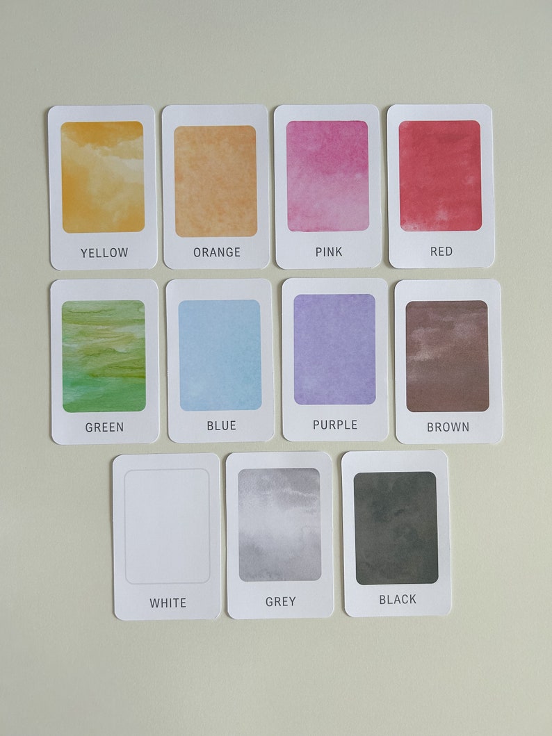 11 Children's Colour Flashcards Printable, Kids Colour Cards ...