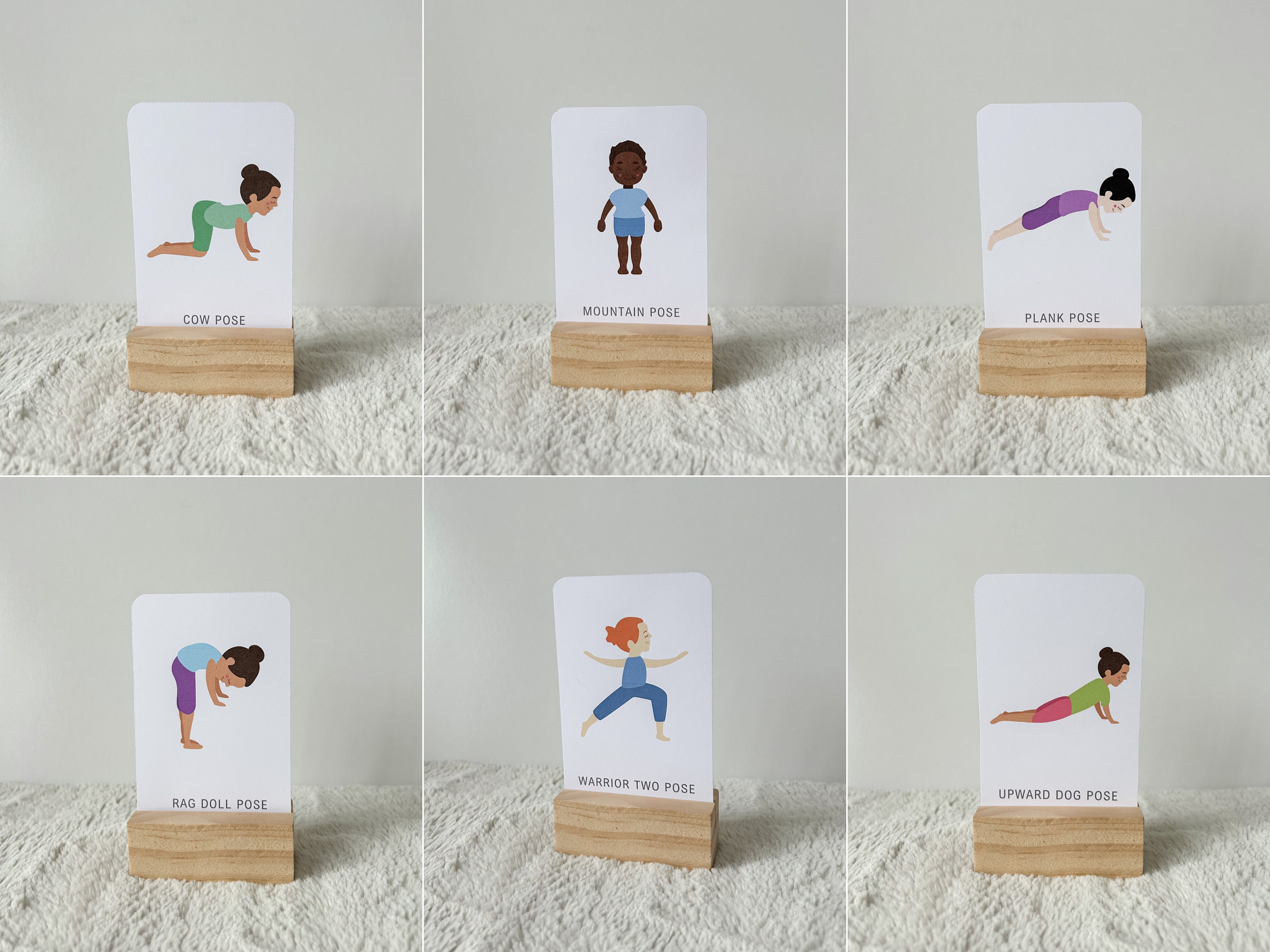 19 Children's Yoga Cards Printable, Kids Movement for Mindfulness ...