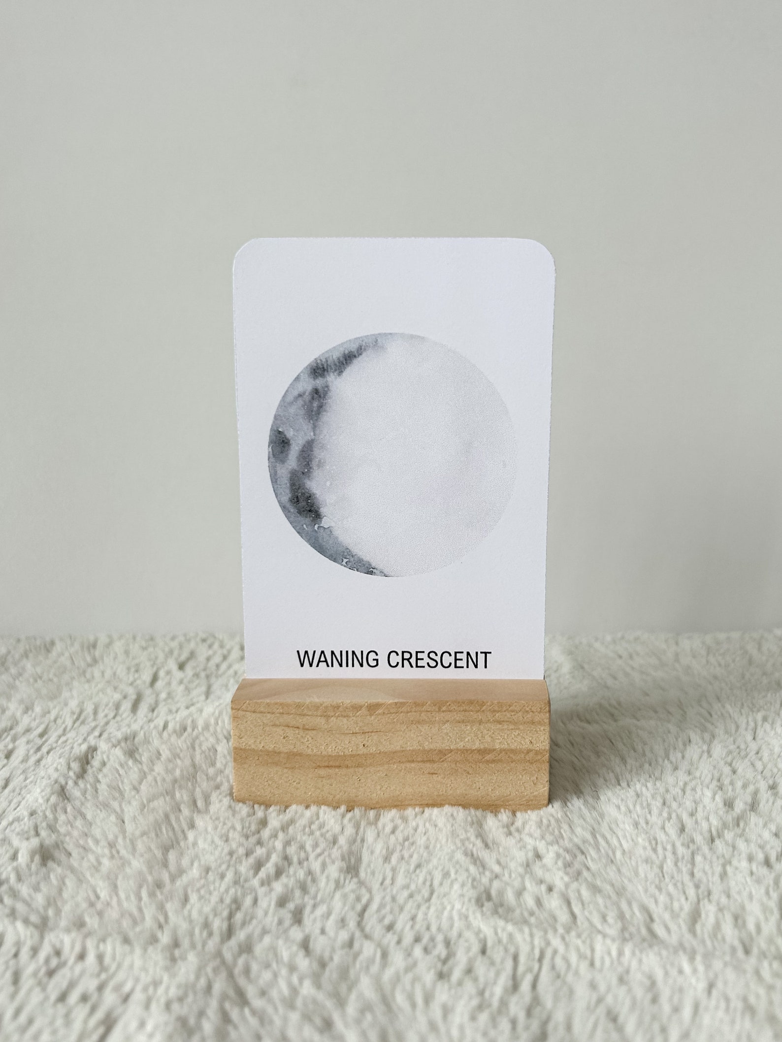 Moon Phase Watercolour Cards Printable, Toddler Space Flashcards ...