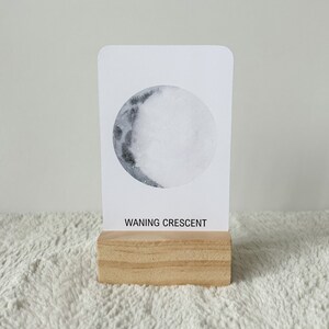 Moon Phase Watercolour Cards Printable, Toddler Space Flashcards ...