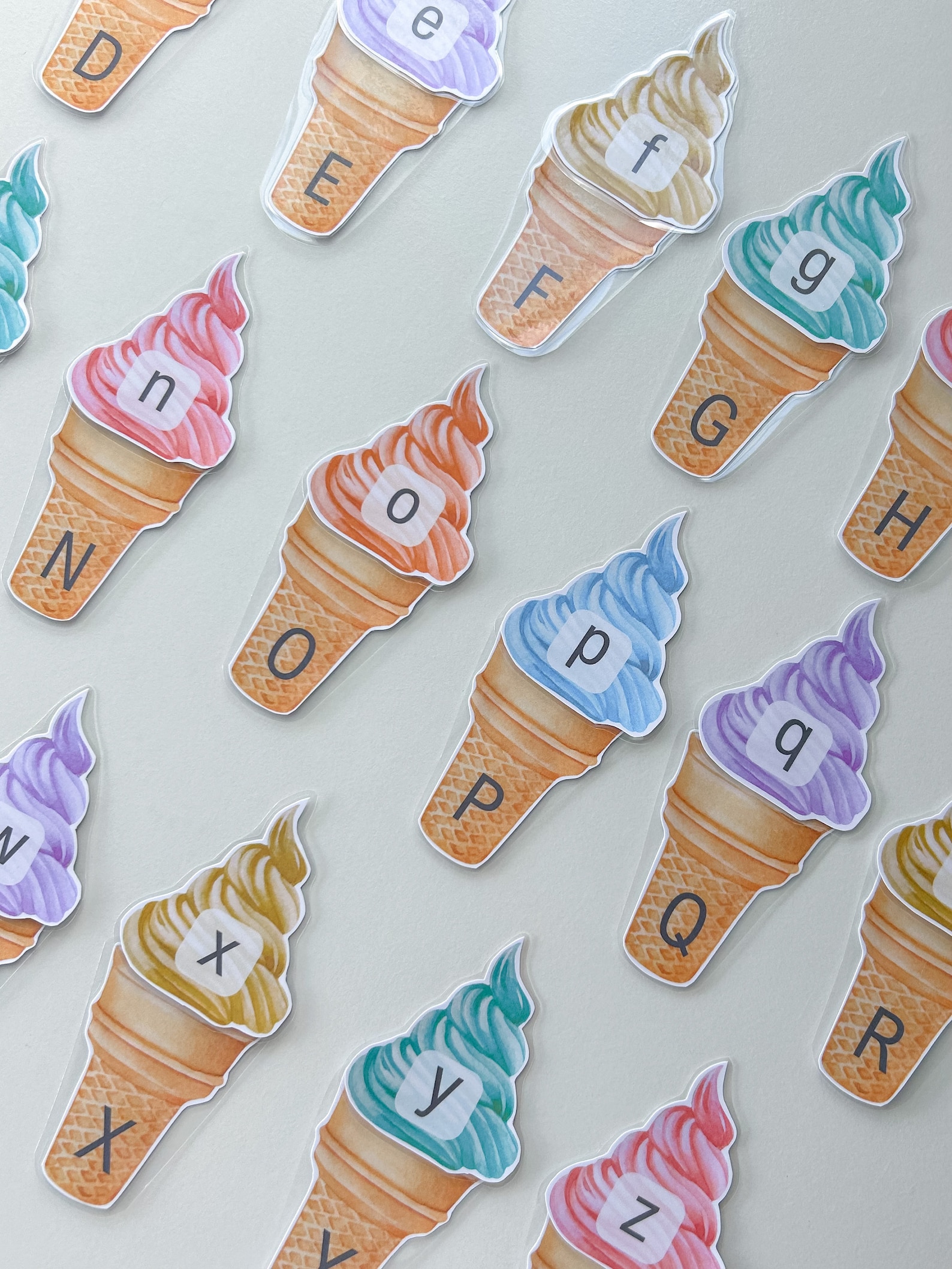 Letter Matching Activity Upper and Lower Case Ice Cream Printable ...