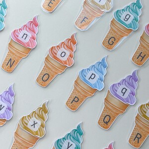 Letter Matching Activity Upper and Lower Case Ice Cream Printable ...
