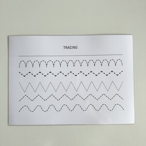 Pre Writing Tracing Sheets Printable, Line Tracing Sheet, Pre Writing ...