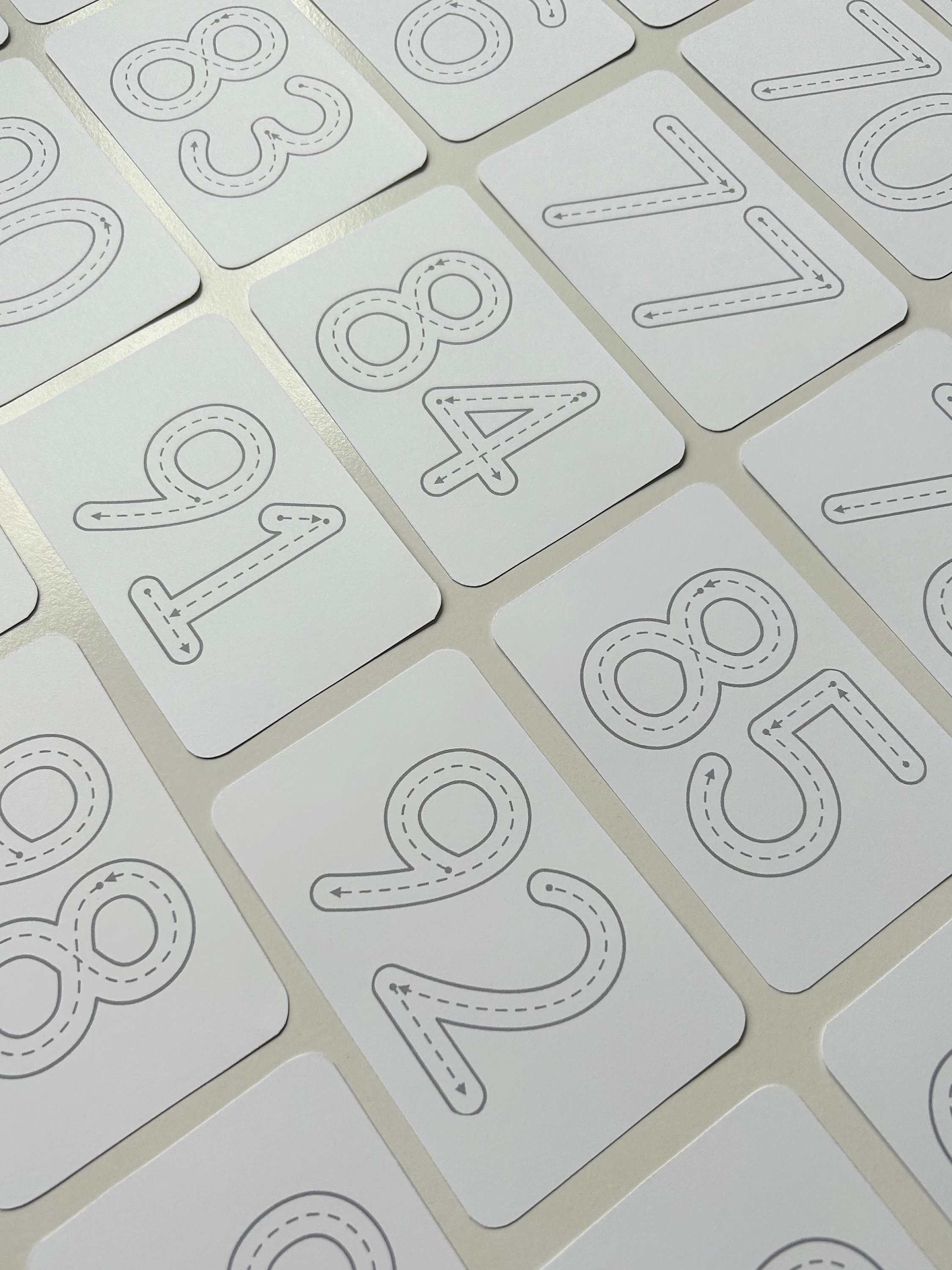 10-99 Number Tracing Cards Printable, Early Writing Skills, Numeracy ...