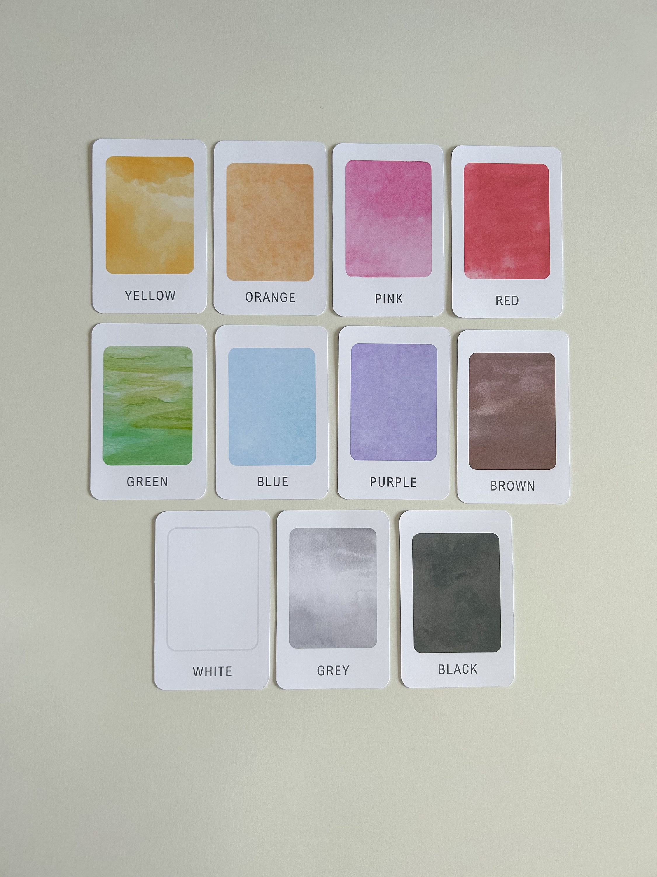 11 Children's Colour Flashcards Printable, Kids Colour Cards ...