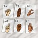 ASL Alphabet Flashcards Printable, Learn American Sign Language ...