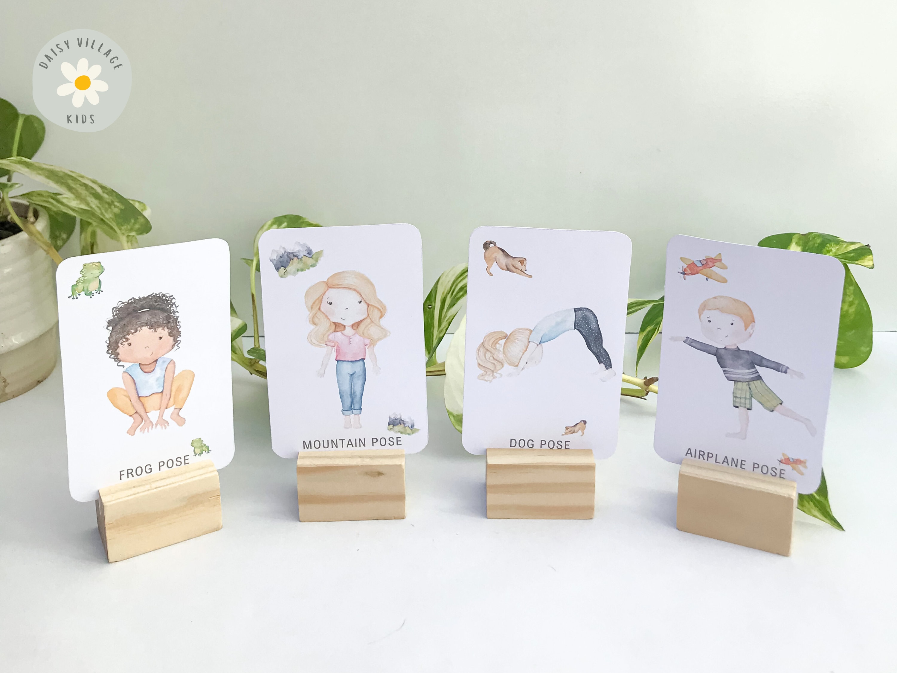 Yoga Cards for Children: 12 Printable Flashcards (digital Download) - Etsy